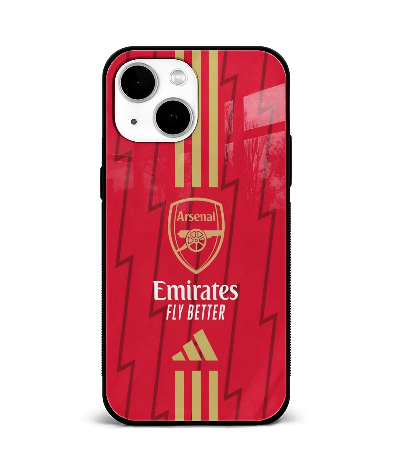 Arsenal Striped Logo Phone Case and Cover | Wireless Charging Ready