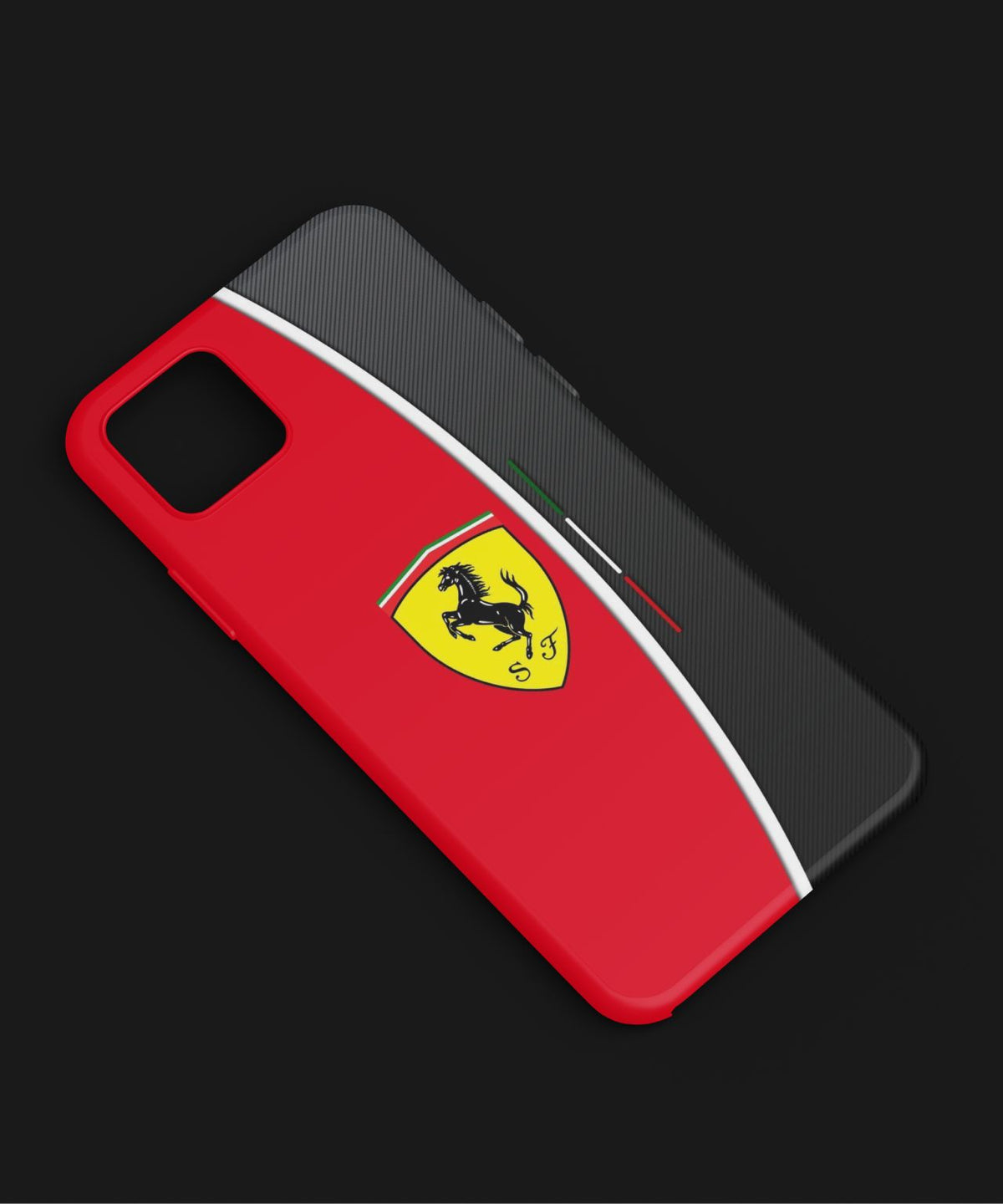 Ferrari Logo with Red and Black Stroke Mobile Case