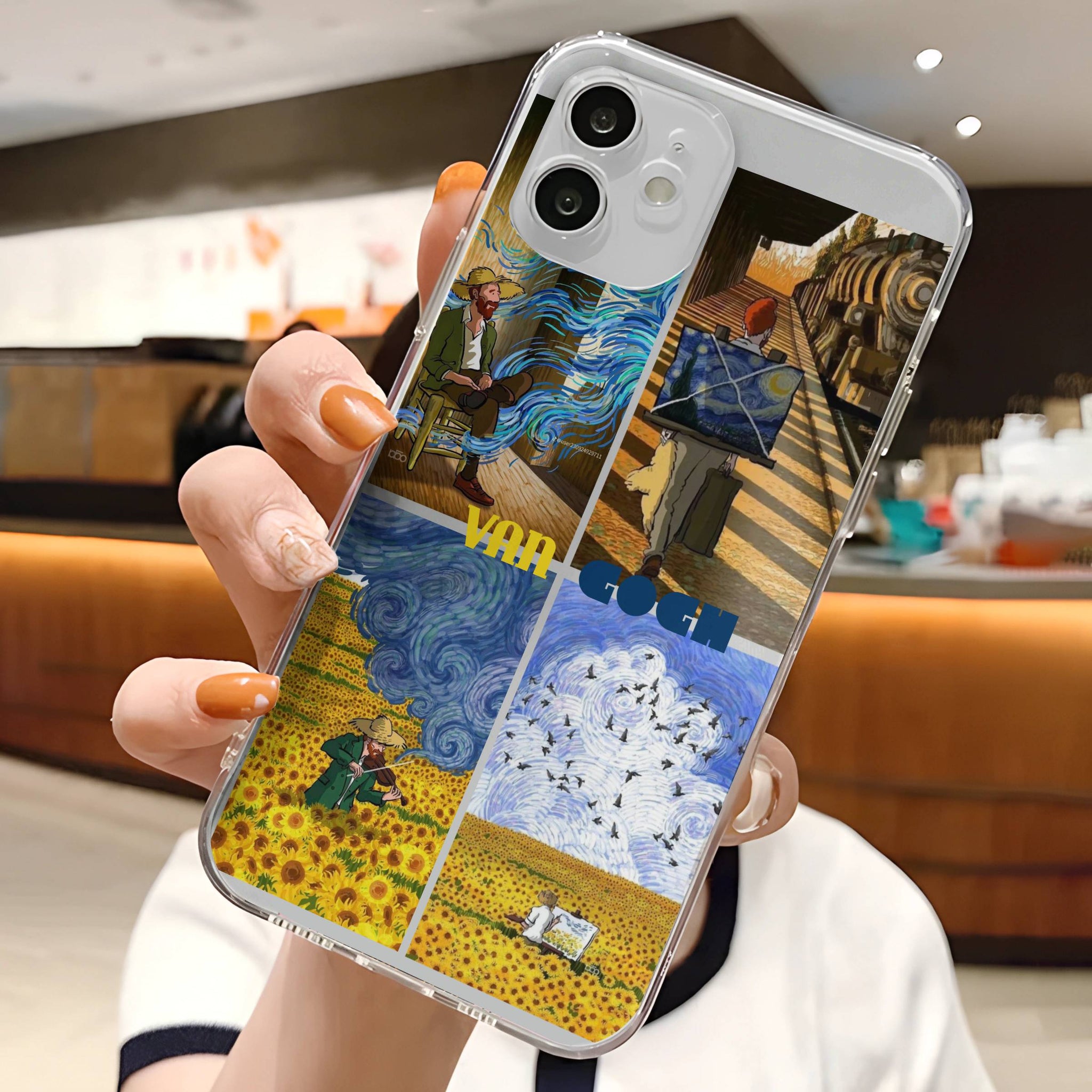 Van Gogh Art Transparent Phone Case