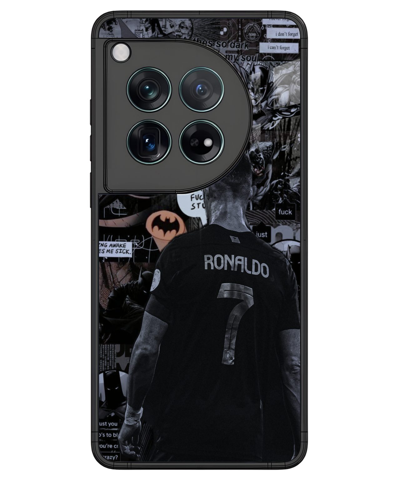 Ronaldo Black Collage OnePlus 12 Case | CR7
