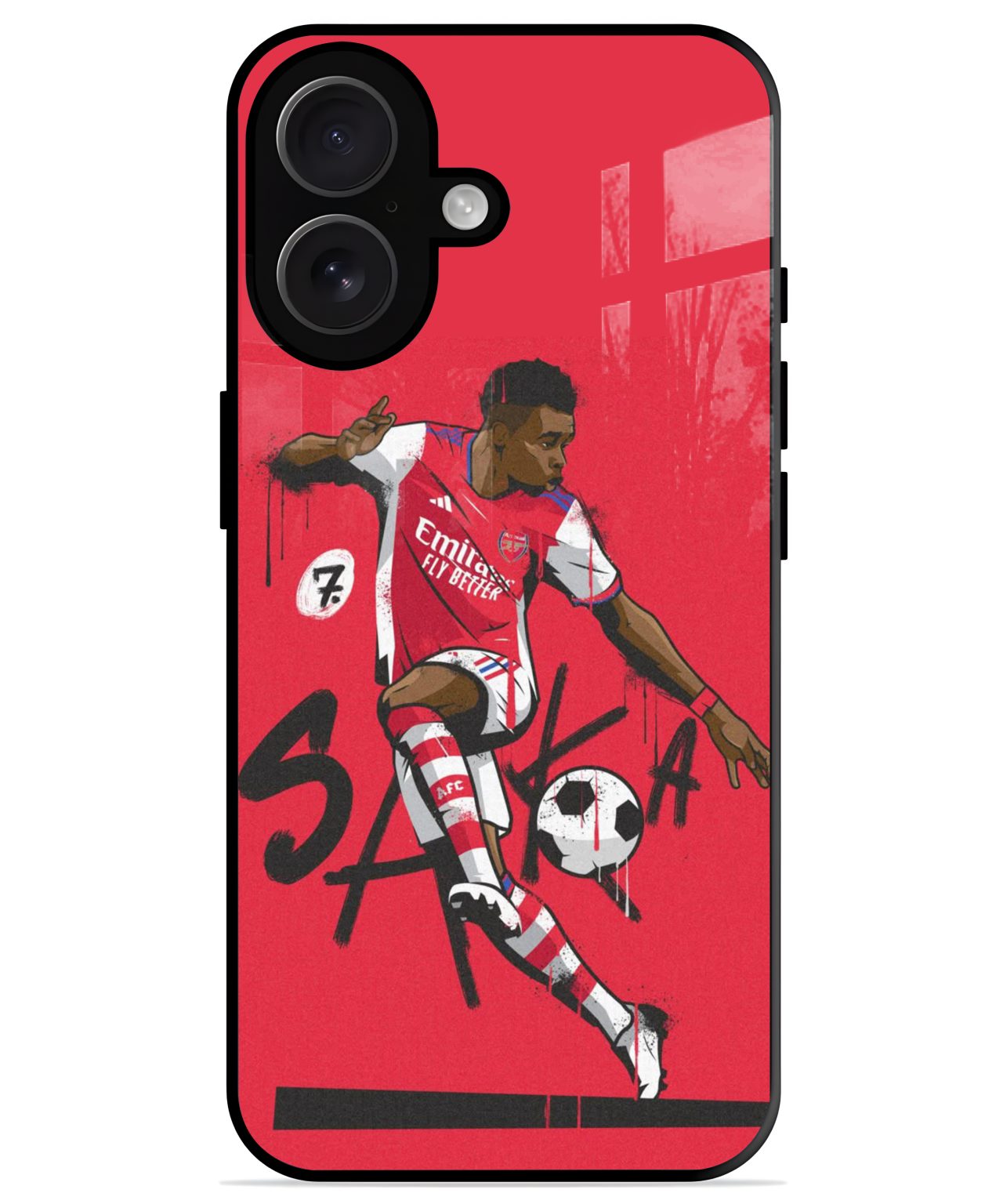 Saka Arsenal Tribute Case for iphone 16 plus back cover