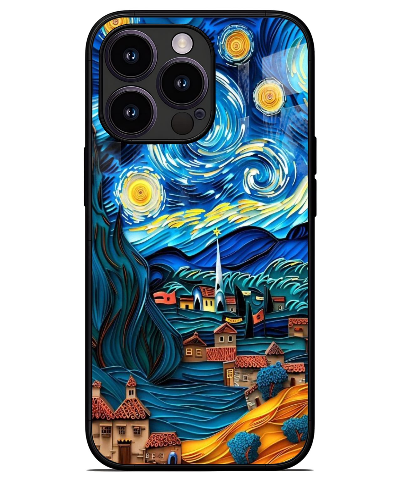 Starry Night Art iPhone 13 Pro Back Cover