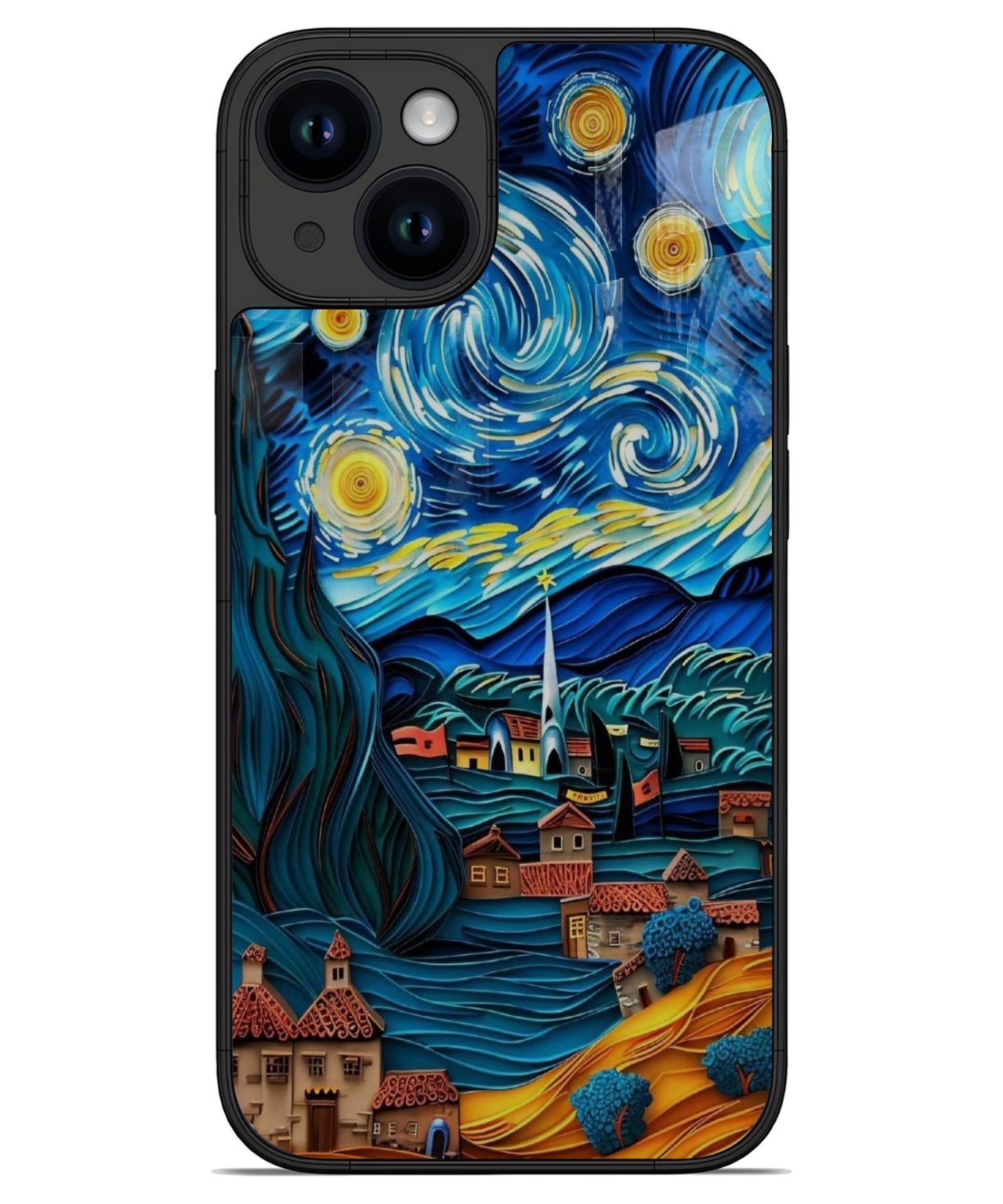 Starry Night Art iPhone 14 Back Cover