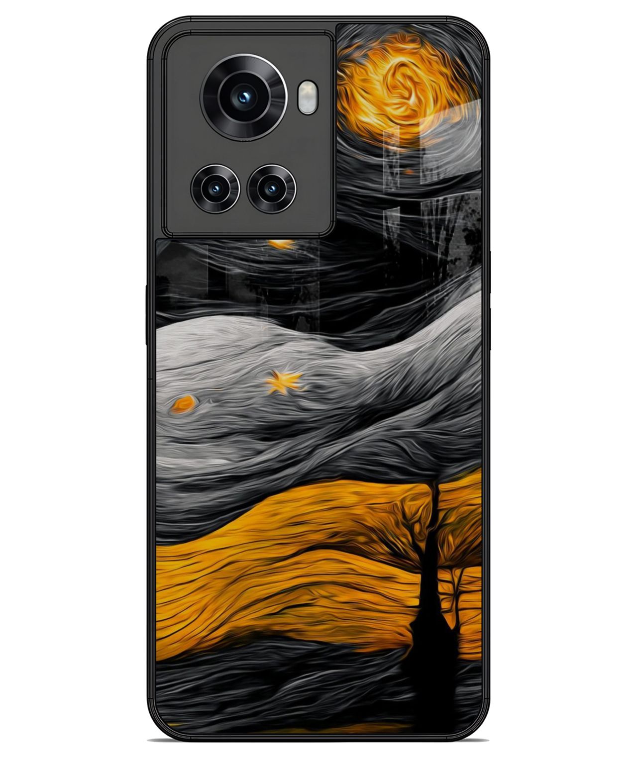 Starry Night Phone Case for OnePlus 10R - Artistic Design and Protection