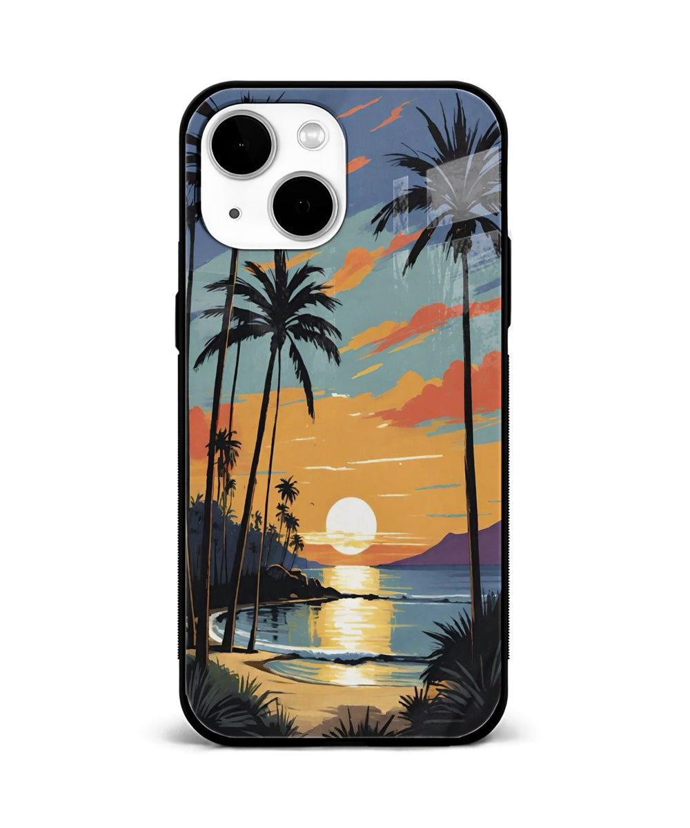 Tropical Beach Sunset Phone Case and Cover | Wireless Charging Ready ...