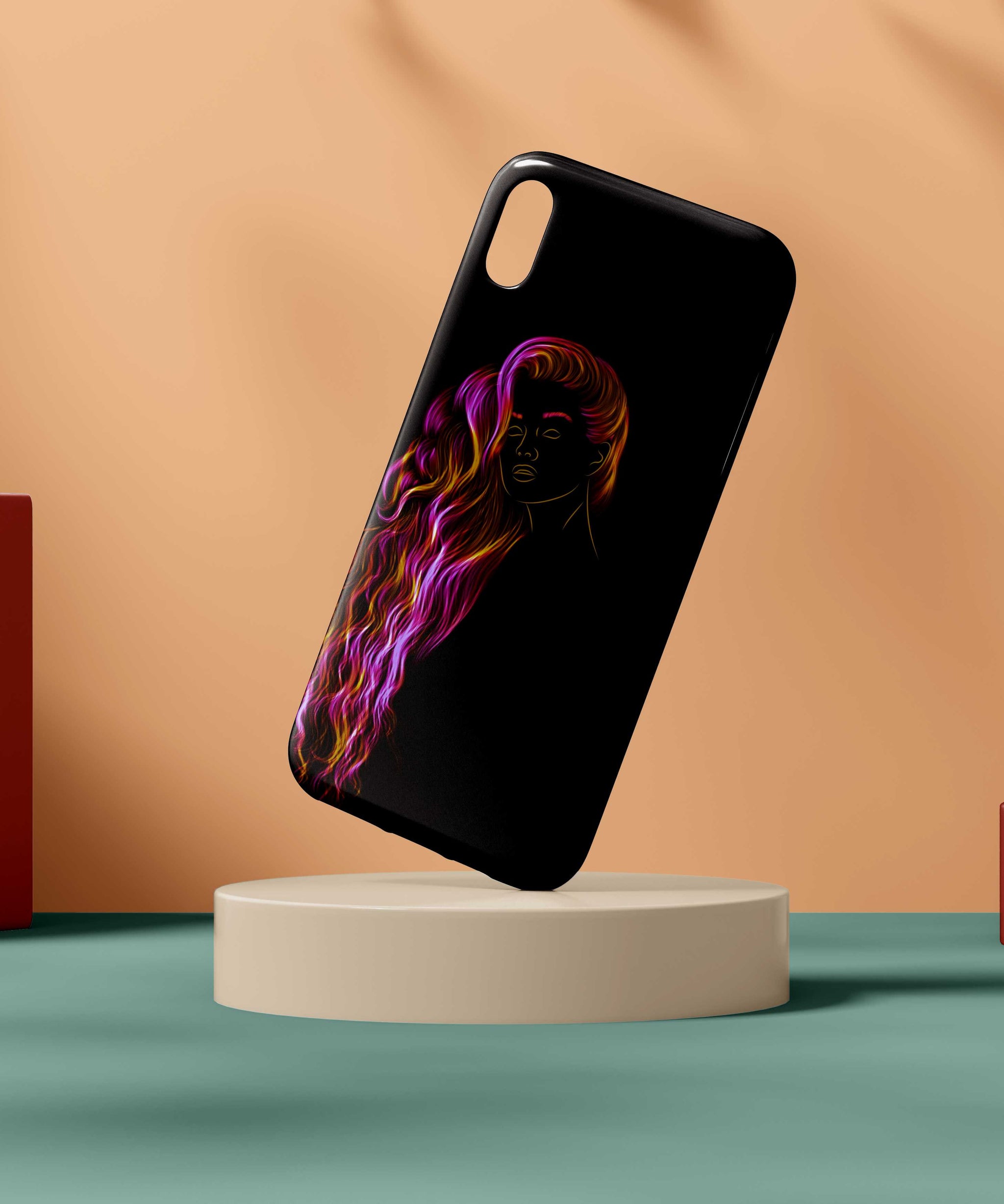 Pink Hair Girl Black Cover | Custom Phone Cases | POPCASE